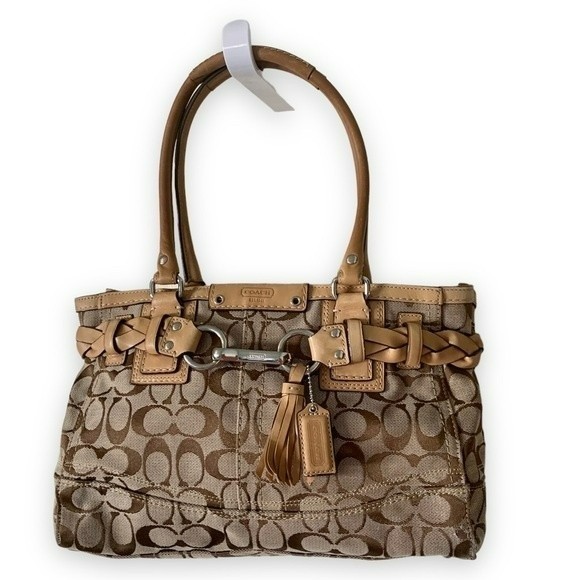Coach | Bags | Vintage Coach Hamptons Signature Carryall Purse | Poshmark